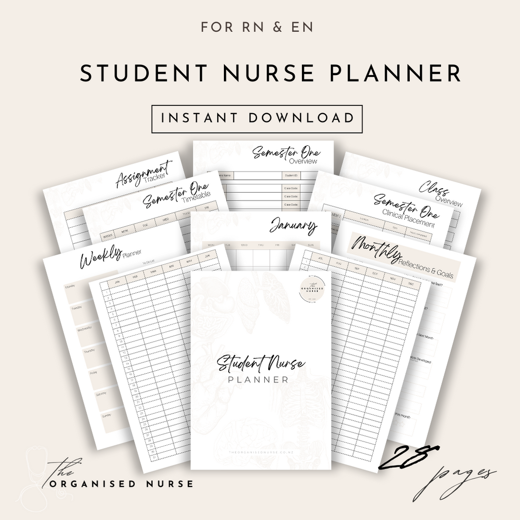 Planners & Study Guides – The Organised Nurse